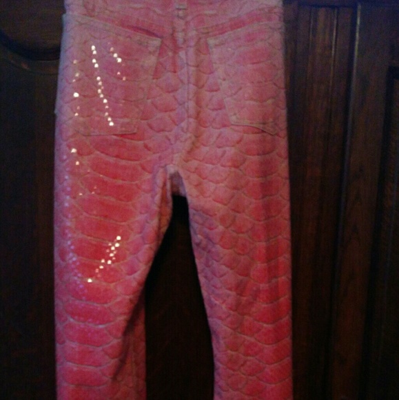 Roberto Cavalli | Jeans | Roberto Cavalli Sequined Fish Scale Jeans ...